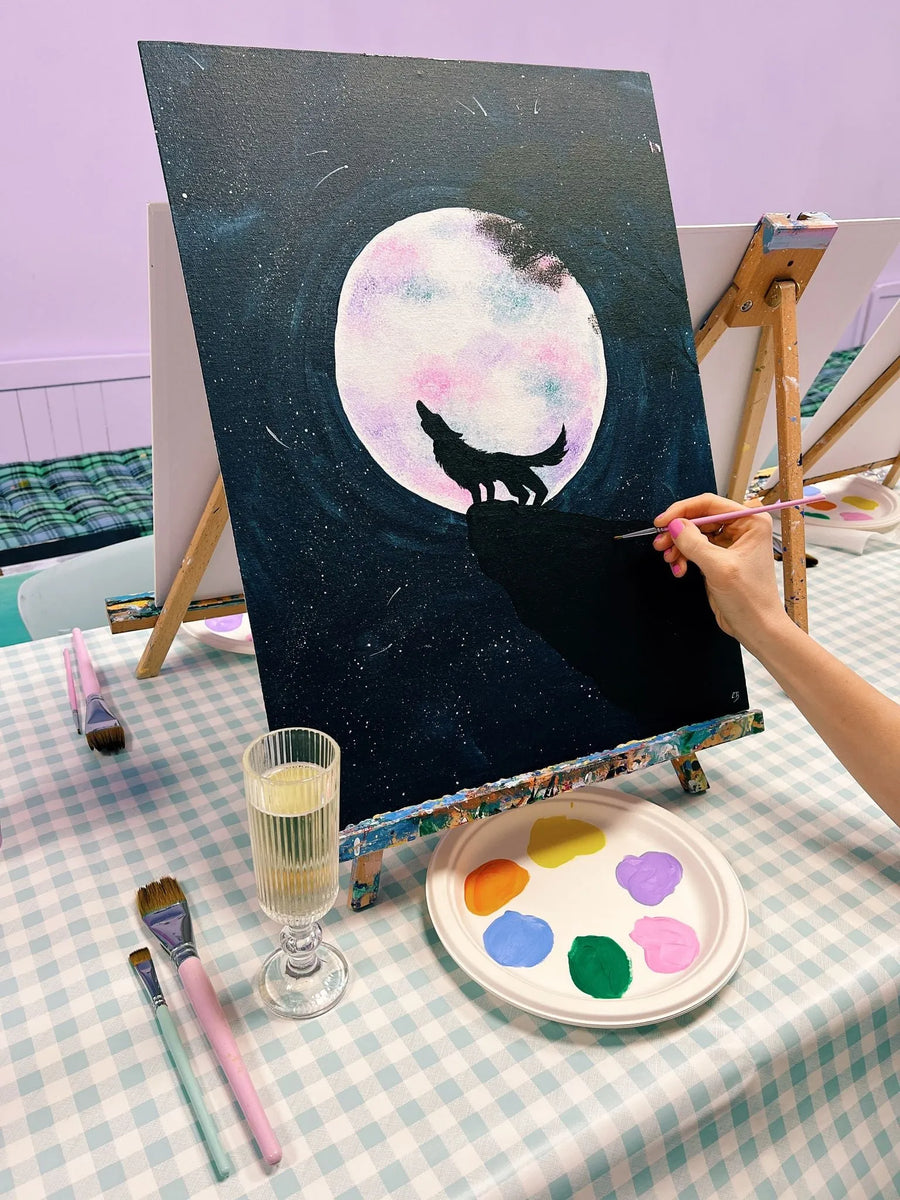 30/07/2026 - Wolf & Moon – Brush and Bubbles